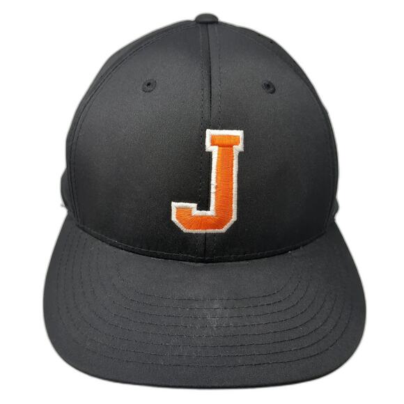 Richardson | Accessories | Letter J Fitted Hat Black Solid Xl Laser Cut ...